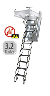 Metal Scissor Attic Ladders | LST and LSF Models - FAKRO USA